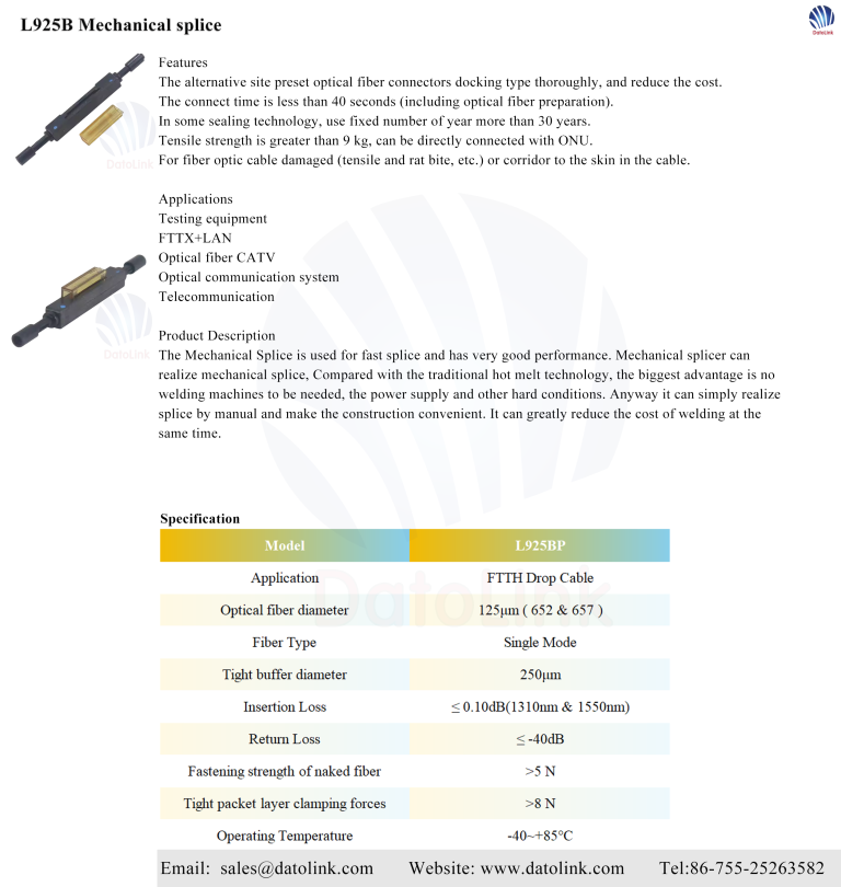 L925B Mechanical splice